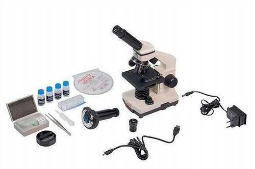 Микроскоп школьный Эврика 40х-1280х с видеоокуляро
