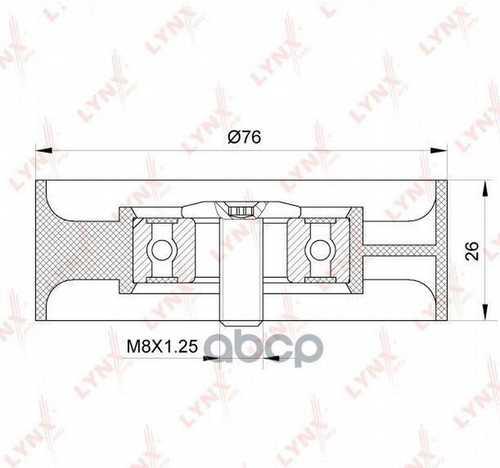 Ролик натяжной приводного ремня MMC outlander XL