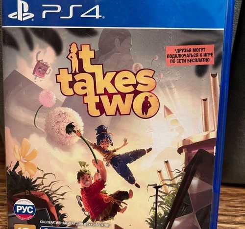 It takes two ps4 / ps5 disc