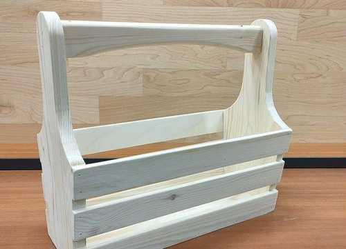 Корзинка ящик деревянная декоративная