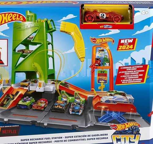 Набор игровой Hot Wheels Action зарядочная станци