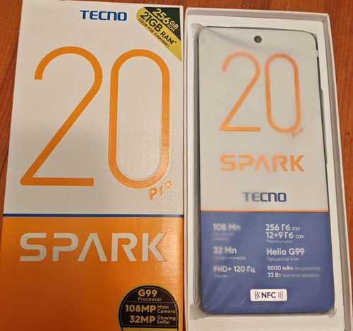 TECNO Spark 20 Pro, 12/256 ГБ