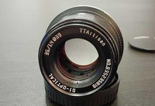 Объектив TTArtisan 35mm f1.4 Fuji