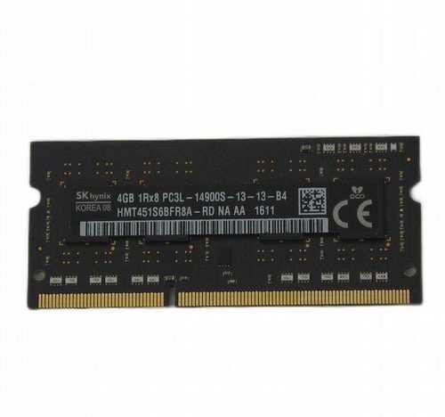 Оперативная память sodimm 4Gb, DDR3L 1866MHz, hyni