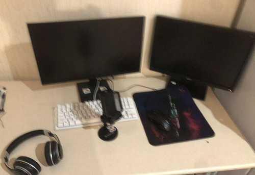 Игровой компьютер с двумя мониторами