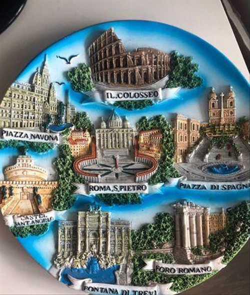 Настенная тарелка Италия