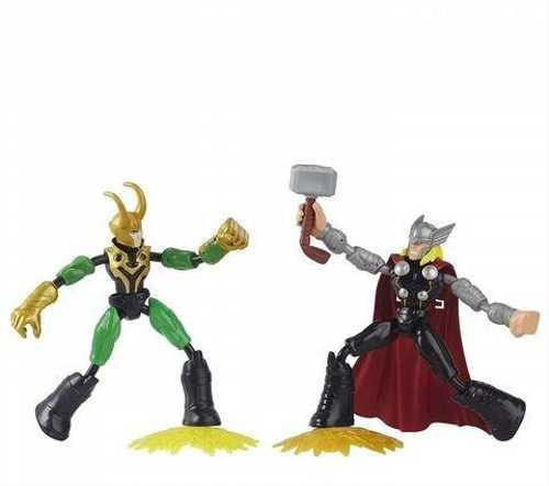 Набор фигурок Avengers 2 шт, 15 см, Бенди, Тор и Л