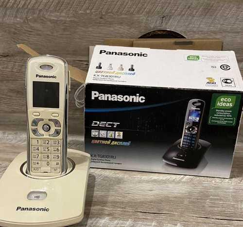 Стационарный телефон panasonic цветной беспроводно