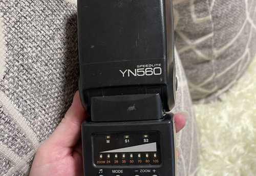 Вспышка камеры yongnuo 560 speedlite