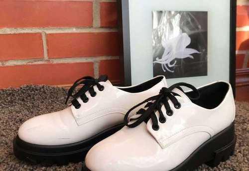 Дерби Туфли Zenden полуботинки белые 39 размер