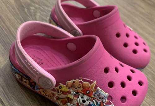 Crocs для девочки C7 и C5 щенячий патруль