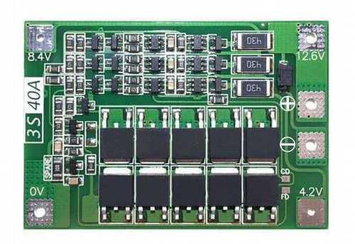 Плата BMS 3s 40A c Балансировкой akб