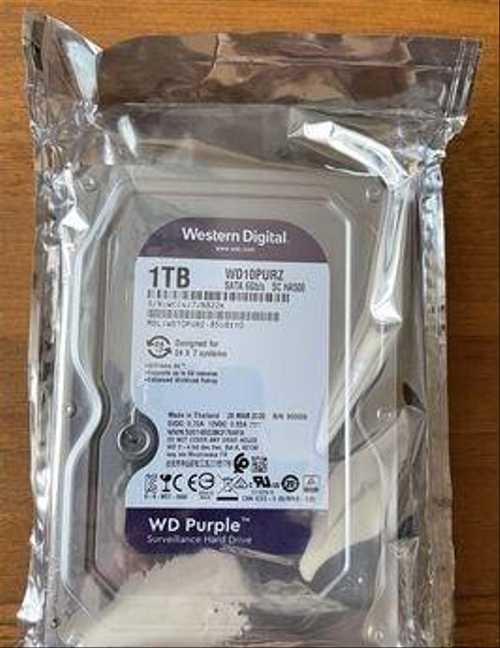 Жесткий диск WD10purz 1TB purple