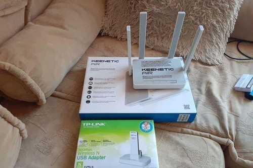 Wi-Fi роутер Keenetic Air (KN-1610) + TL-WN821NC