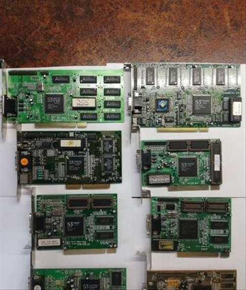 Ретро видеокарты S3 PCI/AGP в коллекцию