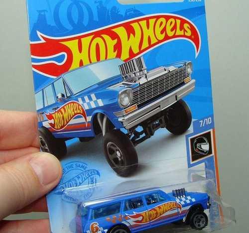 Hot Wheels 64 Nova Wagon Gassers HW Race Team 7/10