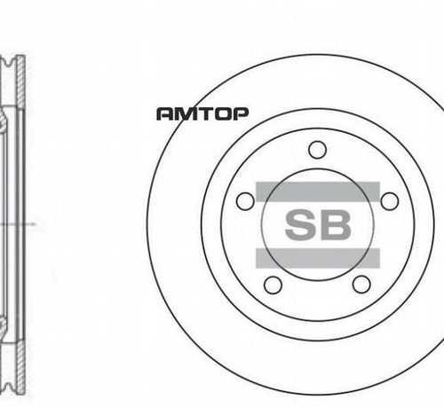 Sangsin brake SD4017 Диск тормозной Toyota Land Cr