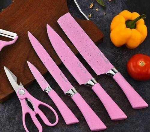 Набор кухонных ножей из 6 предметов в коробке