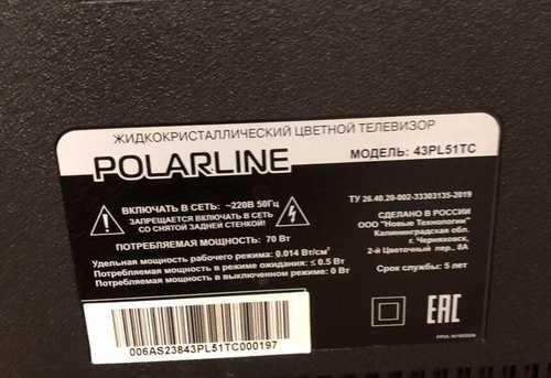 Запчасти от тв polarline 43pl51tc