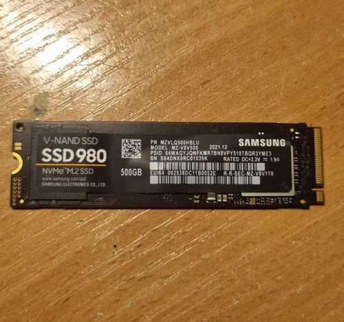 Ssd samsung 980 500gb