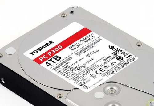 Жесткий диск Toshiba P300 hdwd240uzsva, 4тб, HDD