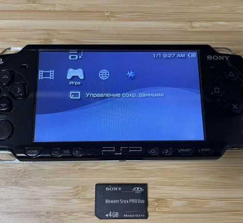 Sony PSP 2001 с карточкой