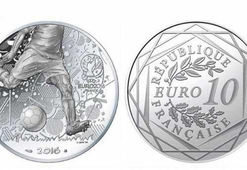 Серебряная монета Франции 10 евро 2016 год