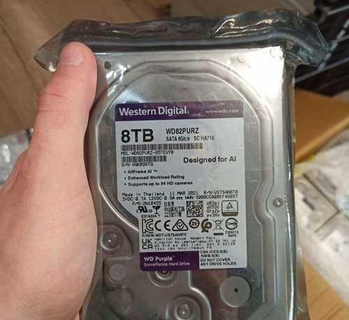 Жёсткие диски WD Purple 8tb