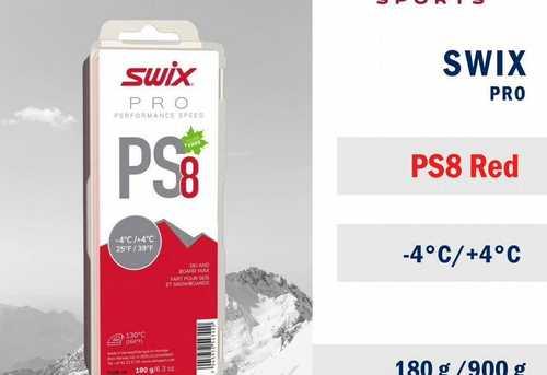 Парафин swix PS8 Red -4C/ +4C, 180g