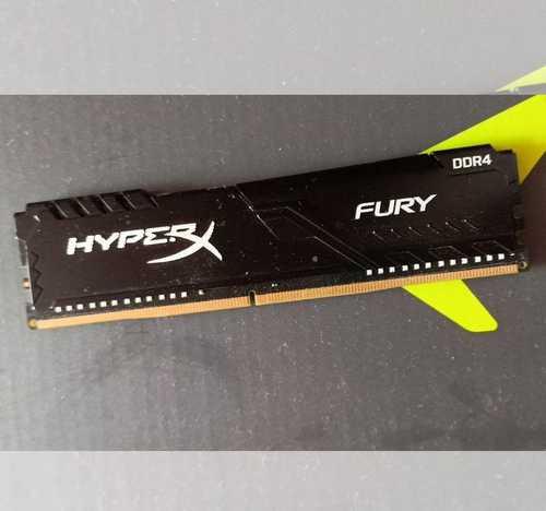 Оперативная память ddr4 hyperx fury 8gb 2400