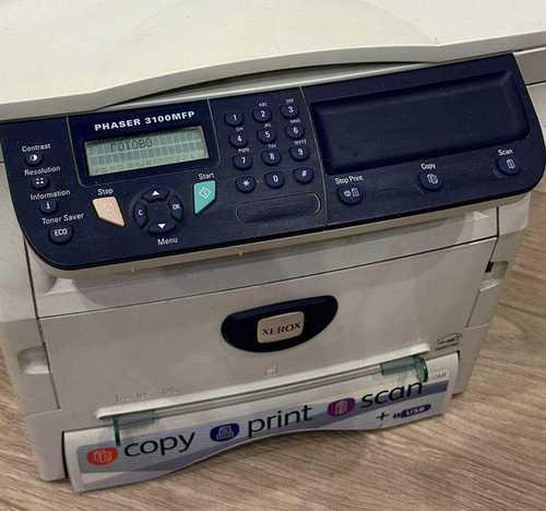 Мфу лазерное Xerox Phaser 3100 ч/б, A4