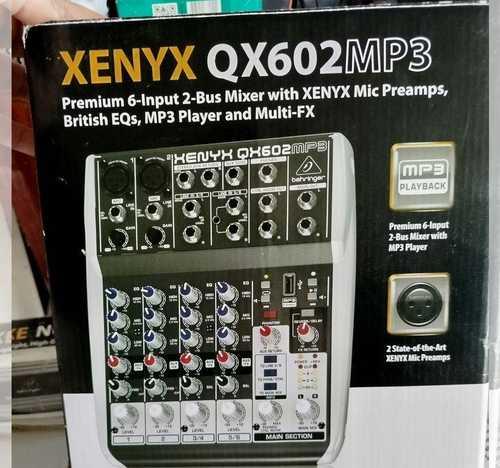 Микшерный пульт behringer xenyx qx602mp3