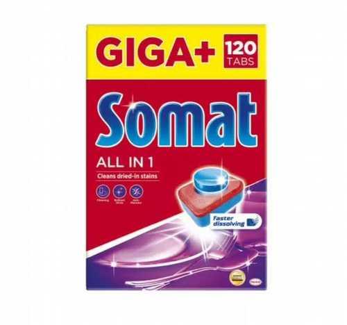 Капсулы для посудомоечных машины Somat all in 1