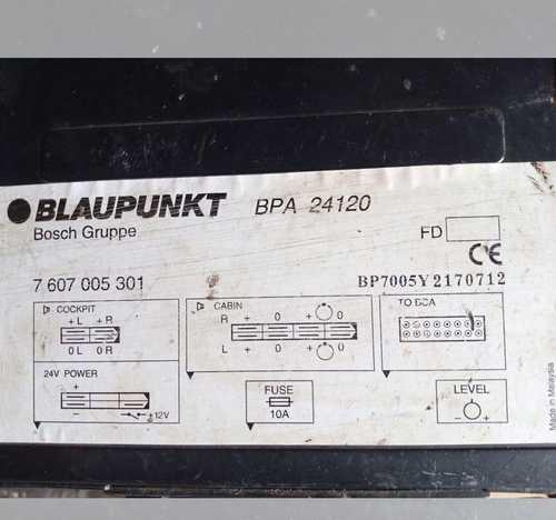 Усилитель звука blaupunkt BPA 24120