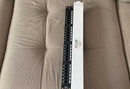 Патч-панель 19" 1U 24xRJ45 кат.5e FTP