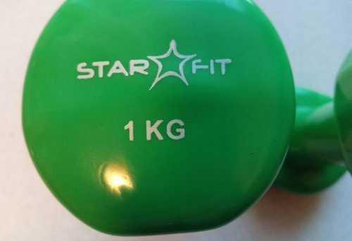 Гантели starfit 1 кг