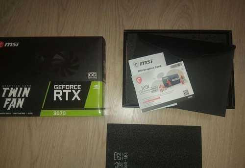 Видеокарта MSI GeForce RTX 3070 twin FAN OC