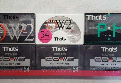 Аудиокассеты that'S OW-2 46, 54, CD-IIS и PK 1 54