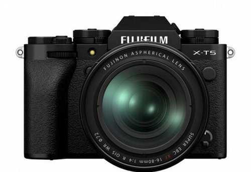 Fujifilm X-T5 Kit XF 16-80mm F4 R OIS WR Black