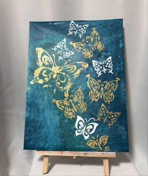 Картина «Золотые бабочки »