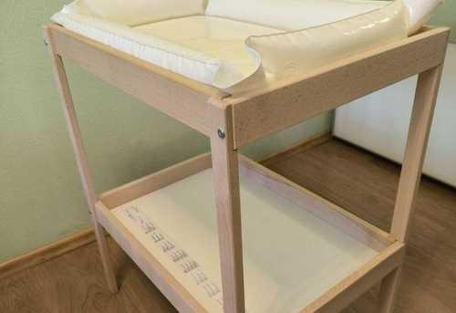 Пеленальный столик IKEA с матрасиком