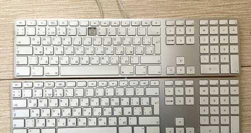 Две проводных клавиатуры Apple MB110RU/A (A1243)