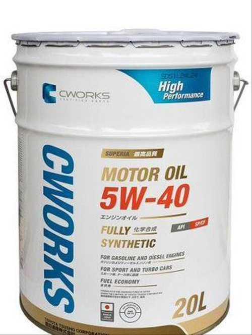 Масло моторное Cworks Superia Motor Oil 5W40 (20л)