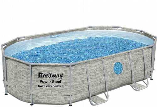 Каркасный овальный бассейн Bestway "Камень"