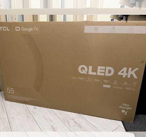 Телевизор TCL 55C655 Pro, Qled, 55"