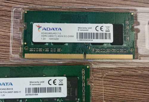 Оперативная память ddr4 4gb