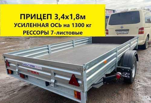 Прицеп с усиленной осью, кузов 3,44х1,81м