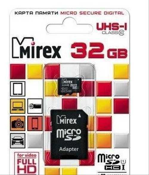 Новая MicroSD 32Gb (карта памяти, флешка)
