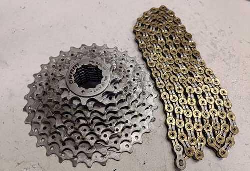 Кассета sram 9 скоростей с цепью Driven