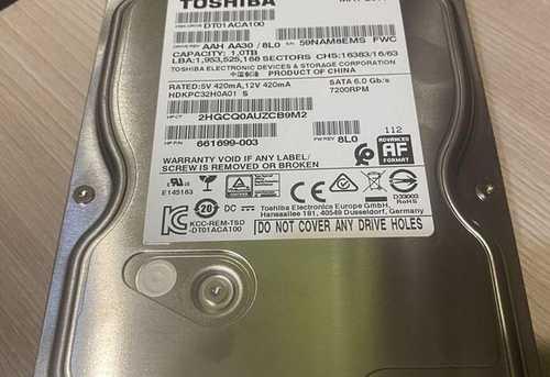 Жесткий диск Toshiba 1 тб